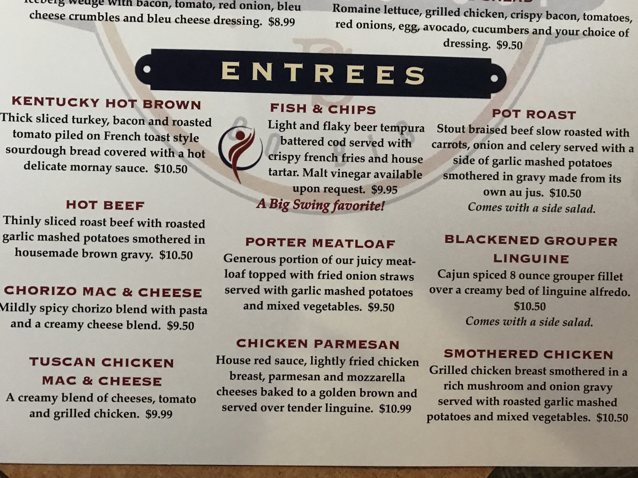 Exclusive Look at the Big Swing Menu! | Quad Cities > QuadCities.com