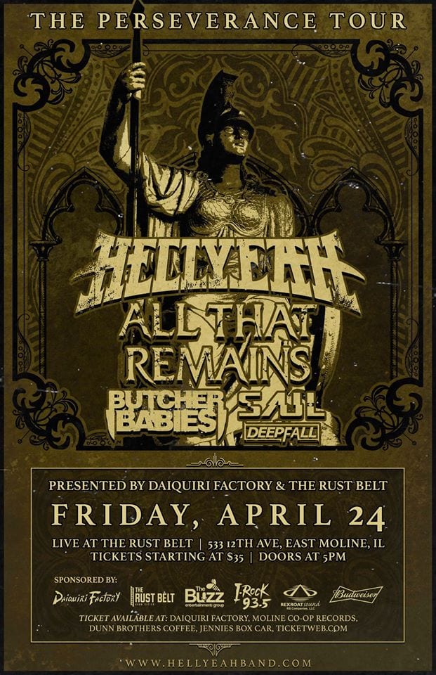 The Perseverance Tour Brings Hell Yeah, All That Remains, Butcher ...