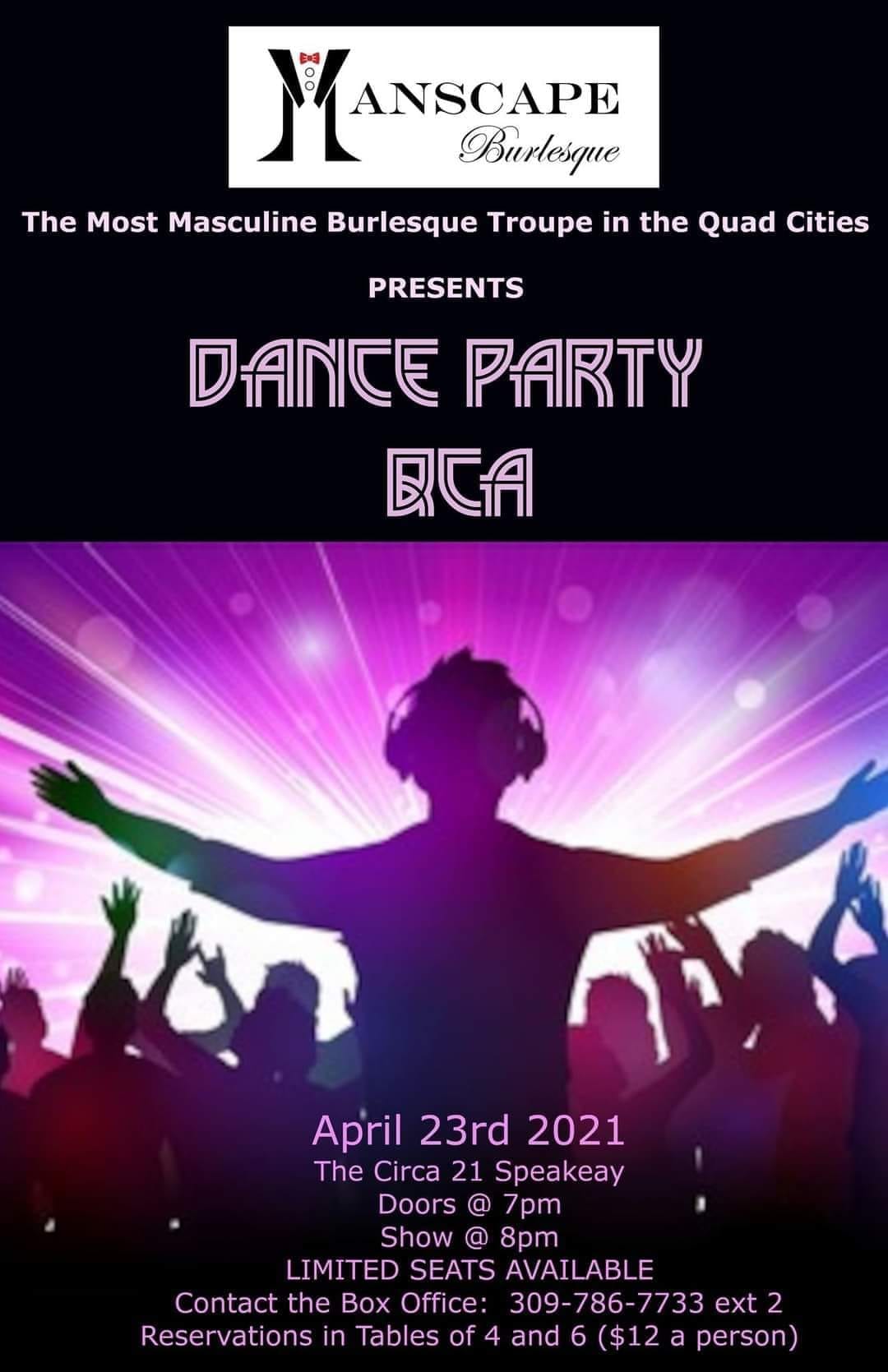 Manscape Hosting Dance Party In The Speakeasy | Quad Cities