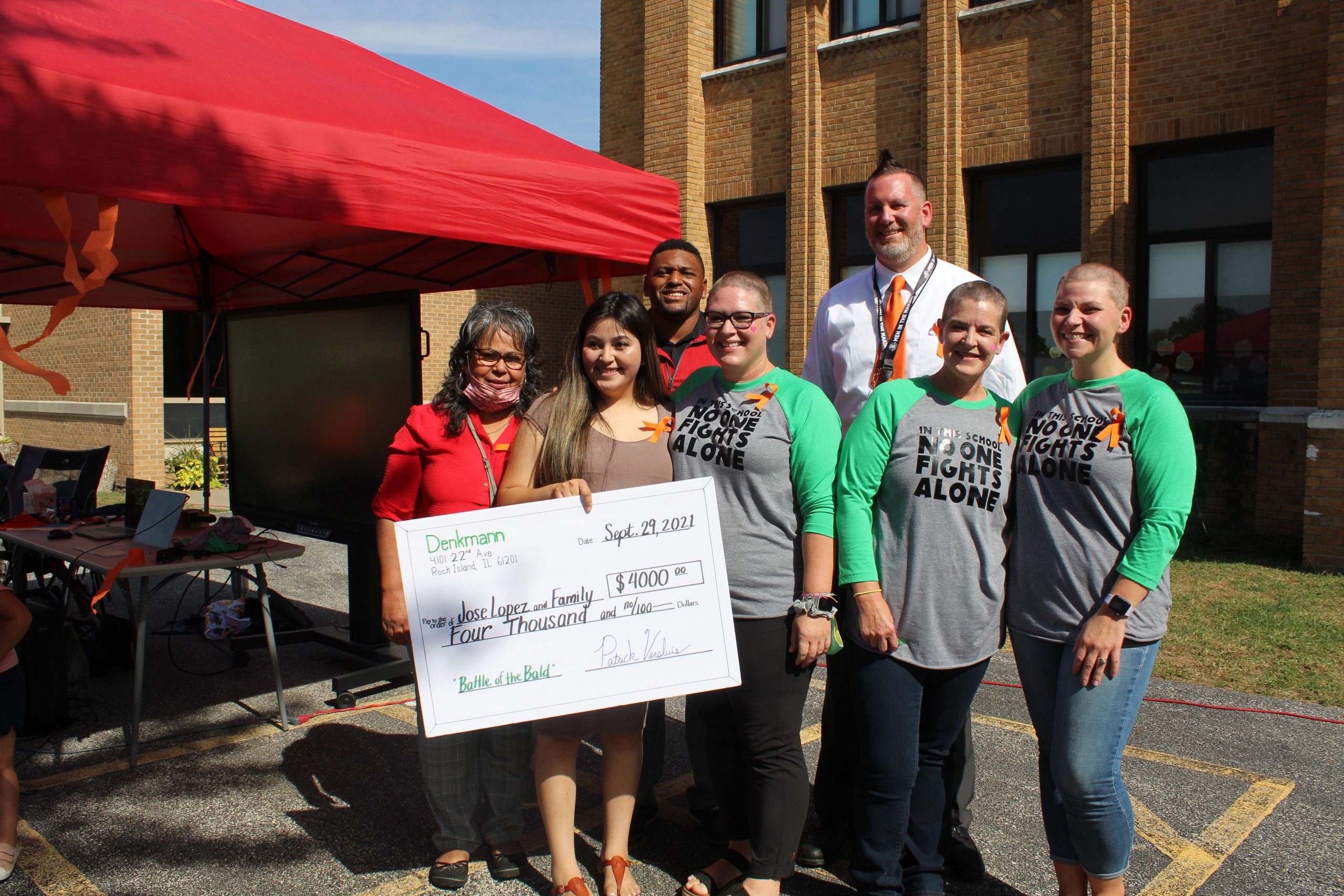 Rock Island's Denkmann Principal and Staff Shave their Heads for ...
