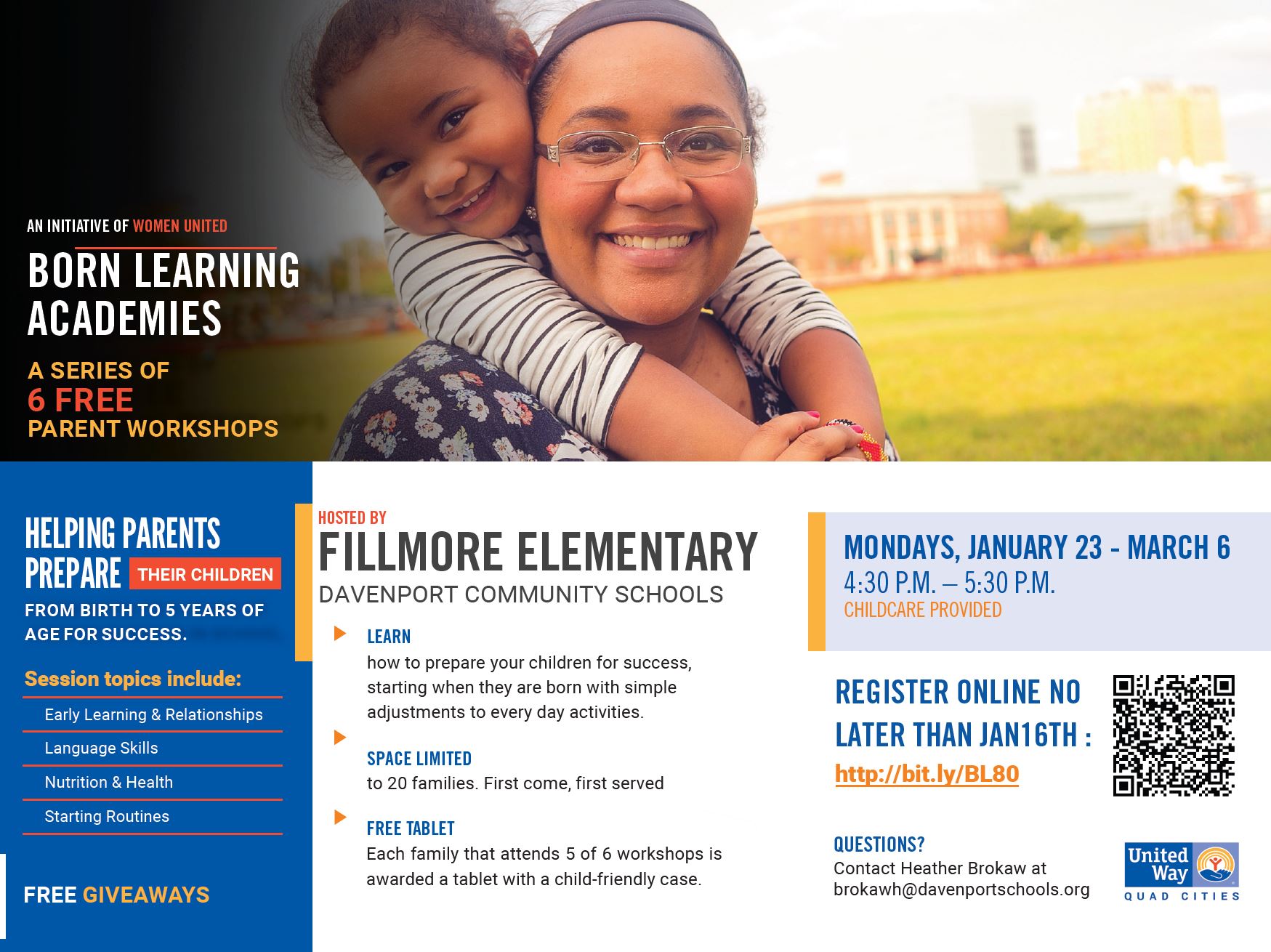 United Way QC Born Learning Academies Open To Quad-Cities Families ...