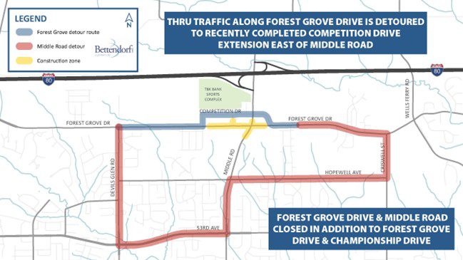 Next Phase of Iowa Forest Grove Drive Reconstruction Project Begins ...