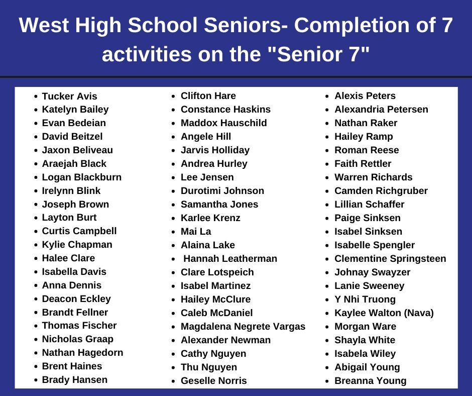 Davenport West High School Hosts Senior Decision Day | Quad Cities ...