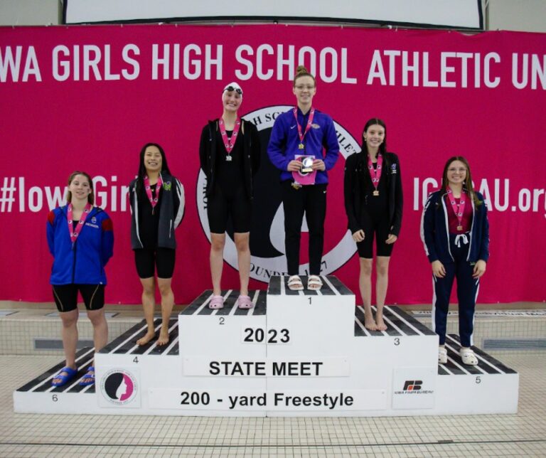 Davenport Central High School Girls Swim Team Places Third In Iowa ...