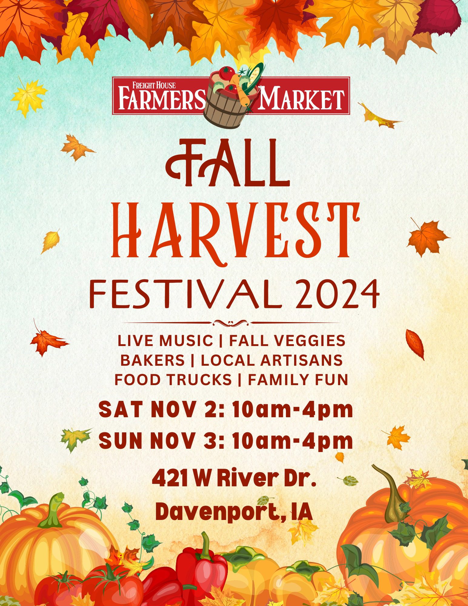 Freight House Fall Harvest Fest Coming To Davenport This Weekend | Quad ...
