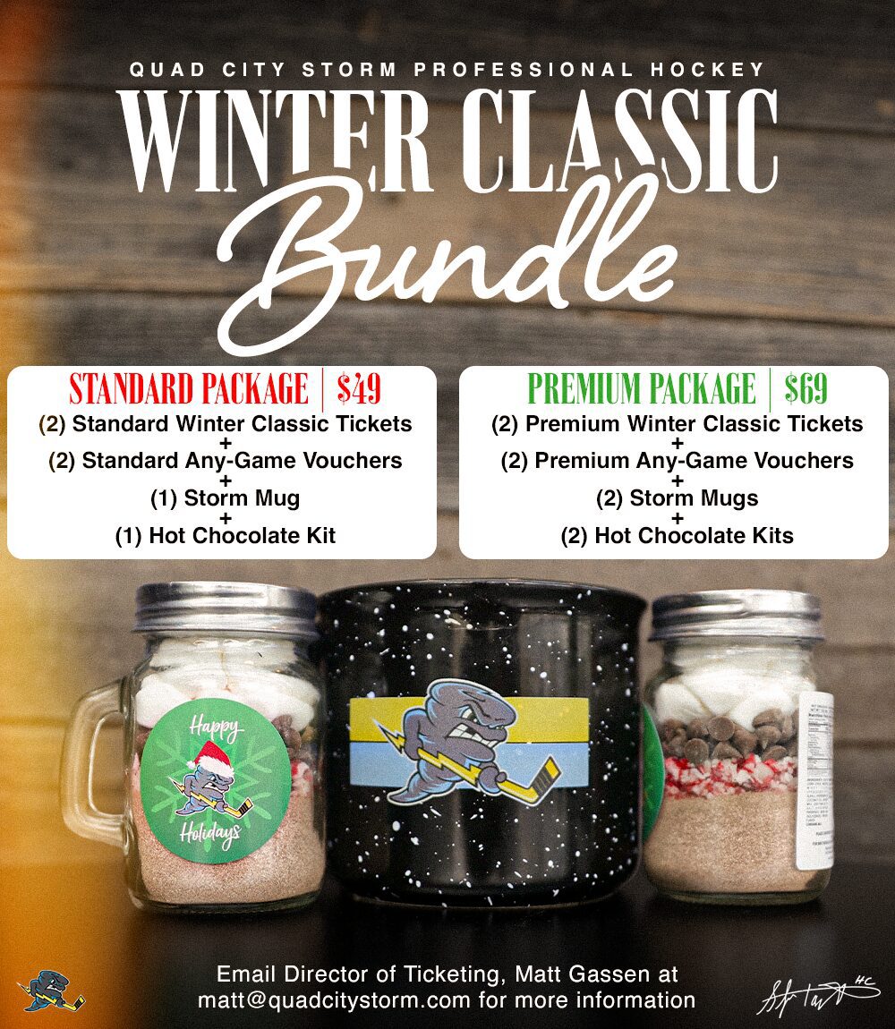 Quad City Storm Winter Classic Holiday Bundle On Sale Now | Quad ...