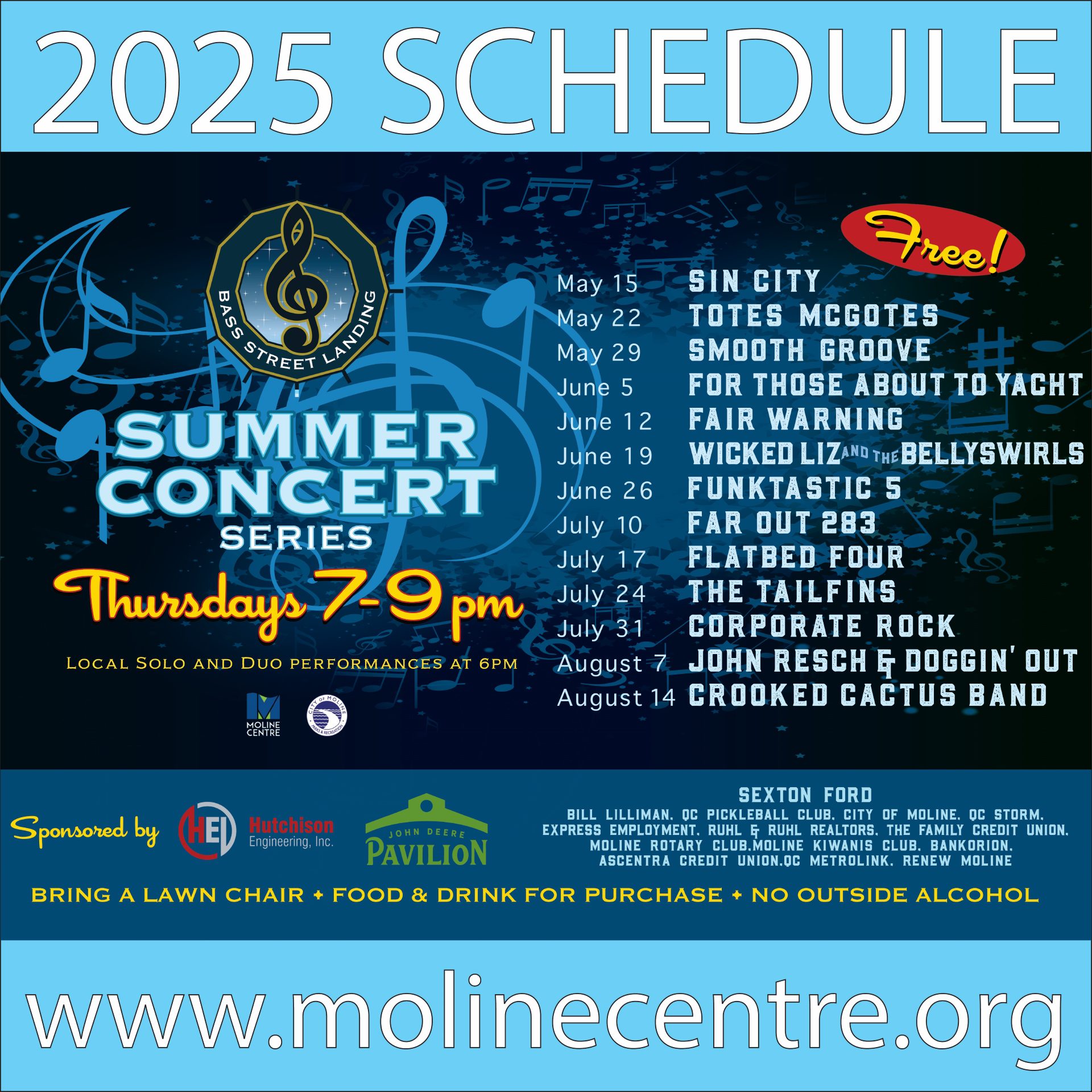 Summer Bass Street Concerts In Downtown Moline Return Tonight | Quad ...